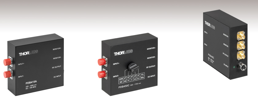 Balanced Amplified Photodetectors With Fast Monitor Output