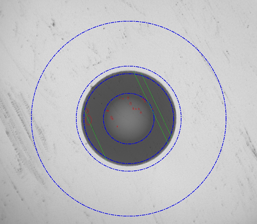Visual Scratch-Defect Fiber End Face Inspection System